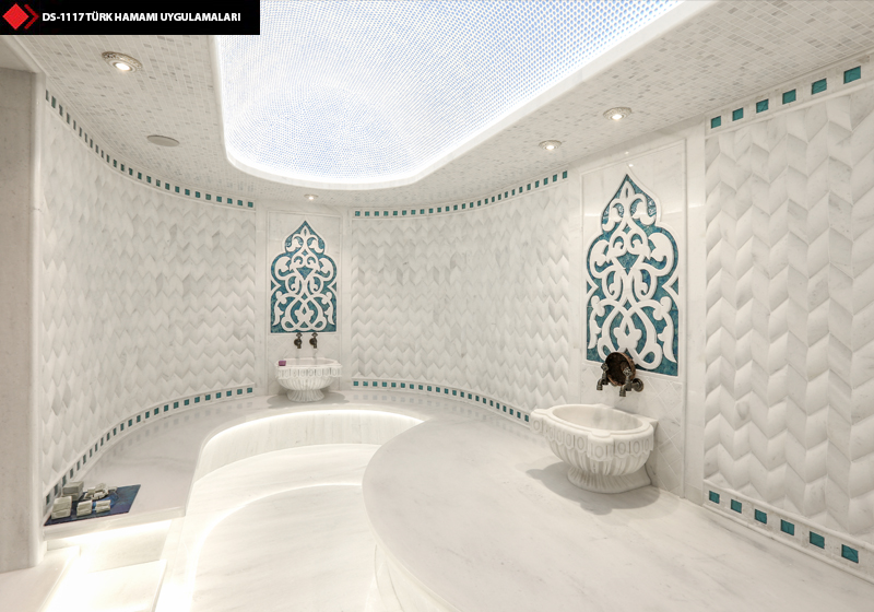 HAMAM TASARIMLARI - Destone Dogal tas Mermer Mozaik
