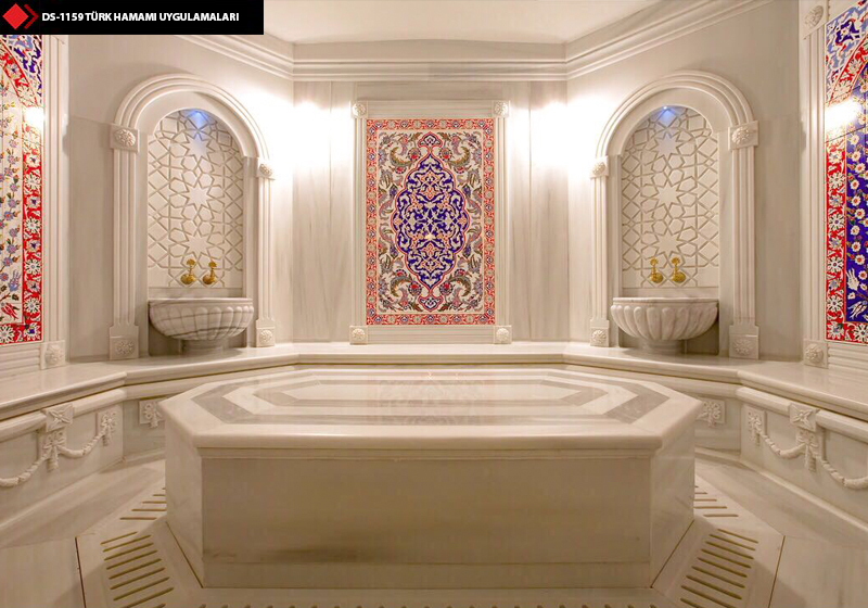 HAMAM TASARIMLARI - Destone Dogal tas Mermer Mozaik